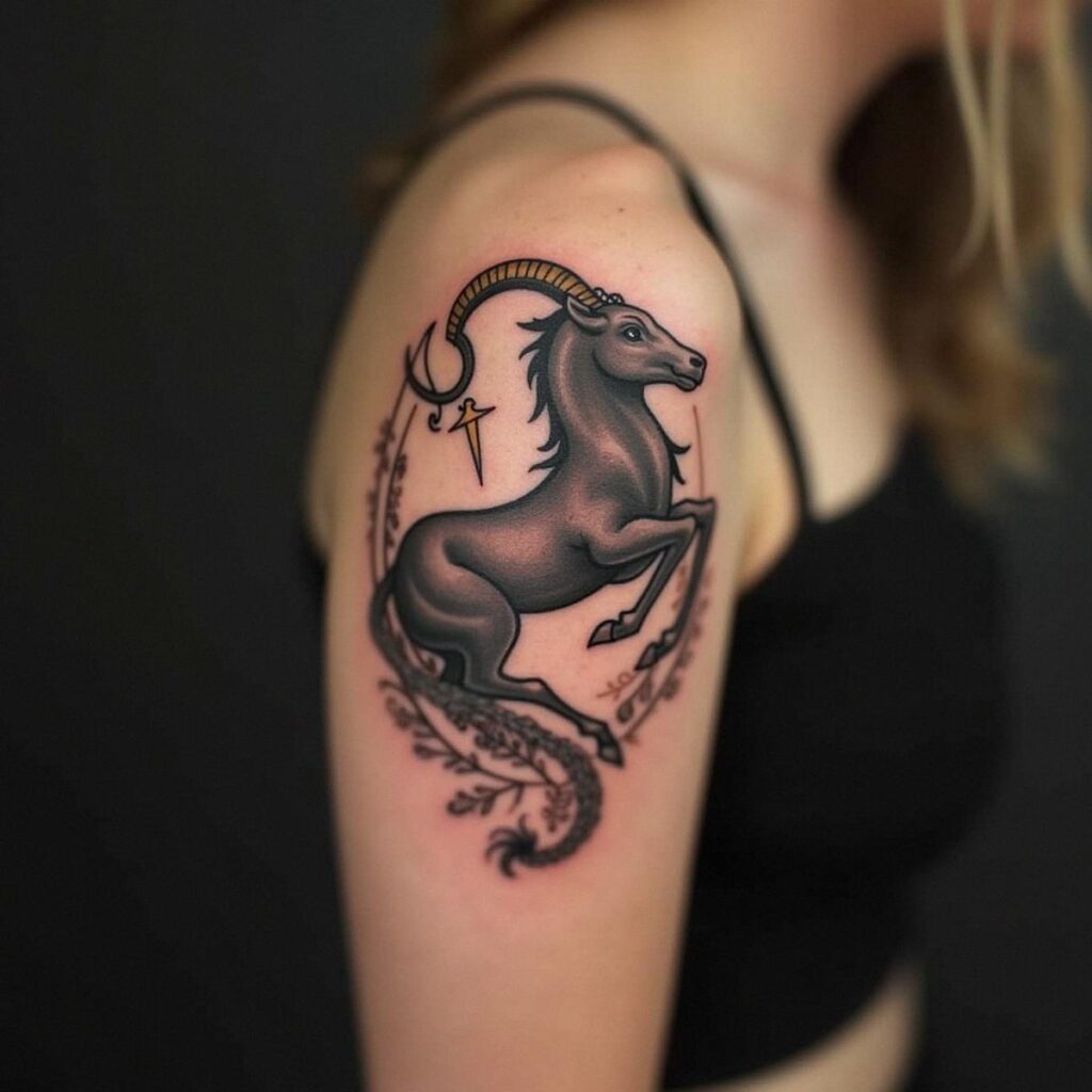 Capricorn Woman Arm Tattoo Designs - TheReadingTub